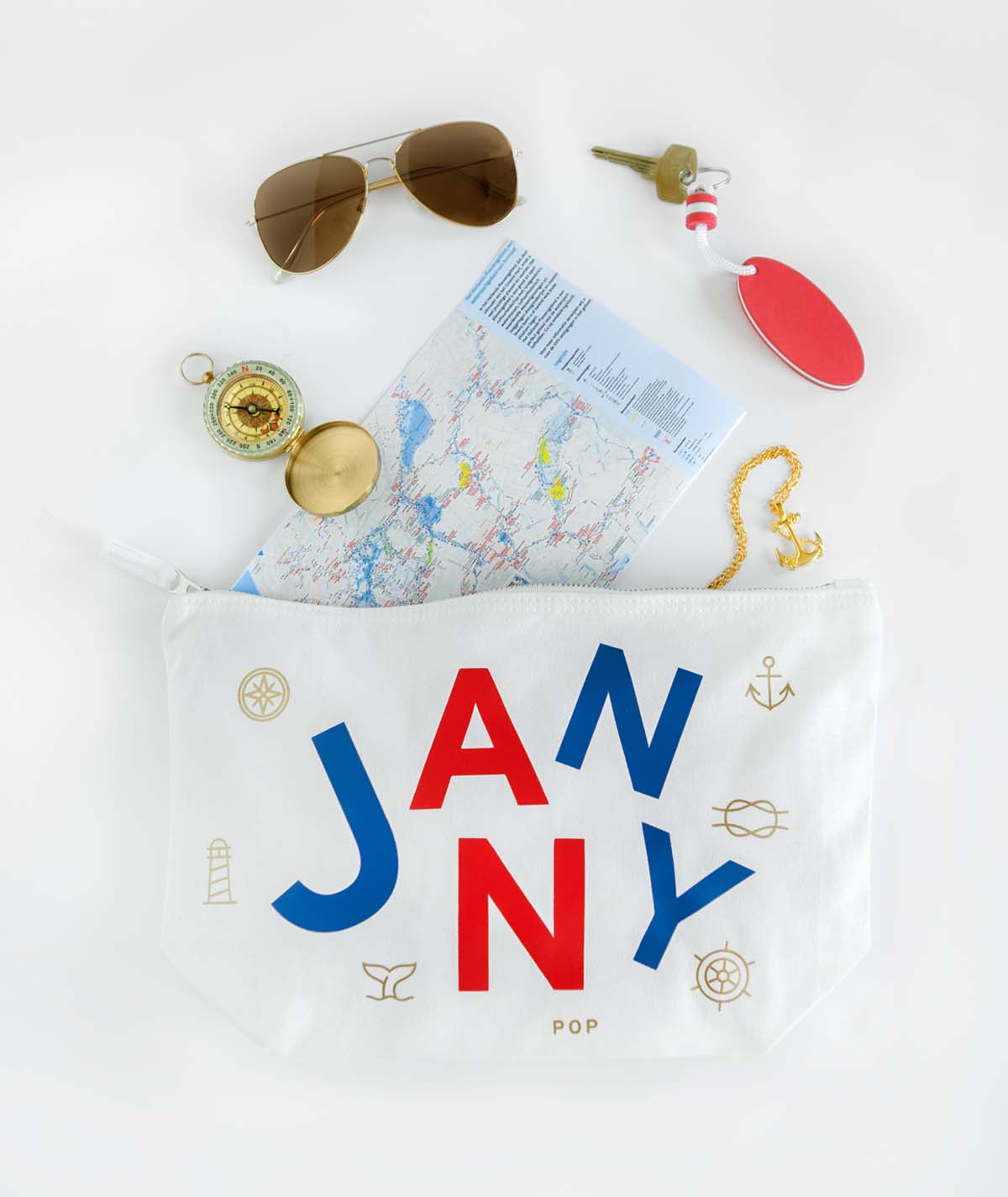 boot etui wit - gepersonaliseerde cadeaus